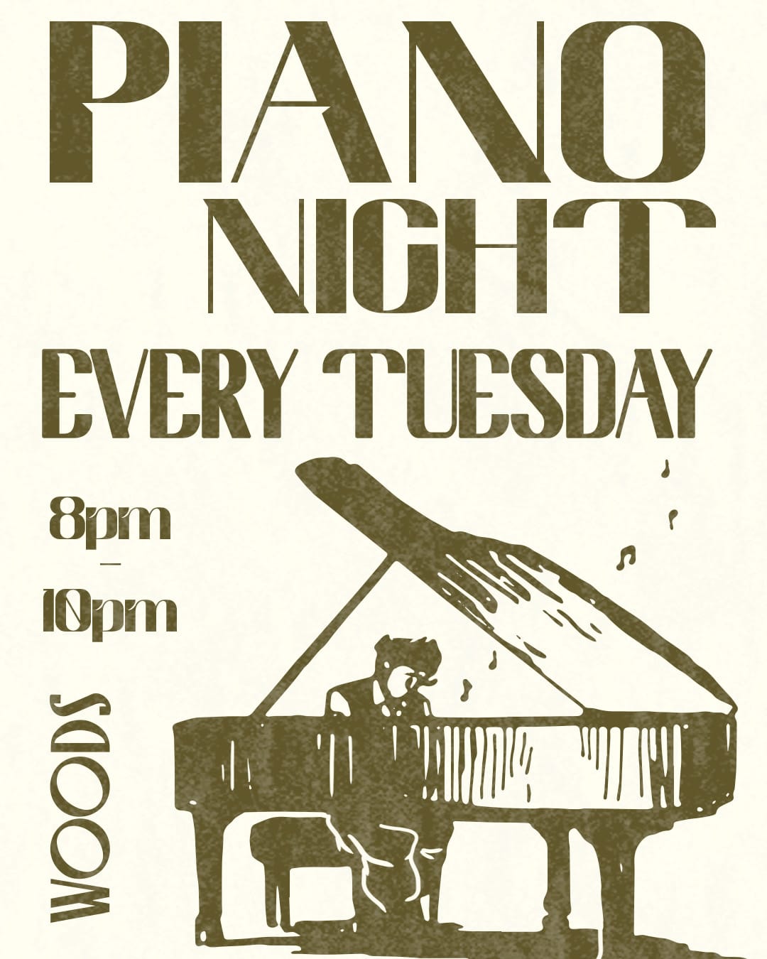 Piano Night - Tue 20th Feb - Woods Bali